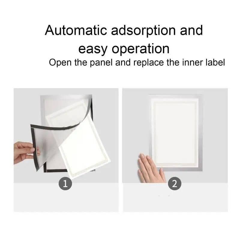 Magnētiskais displeja rāmis A3/A4/A5 atkārtoti lietojams plakāta vāka ...