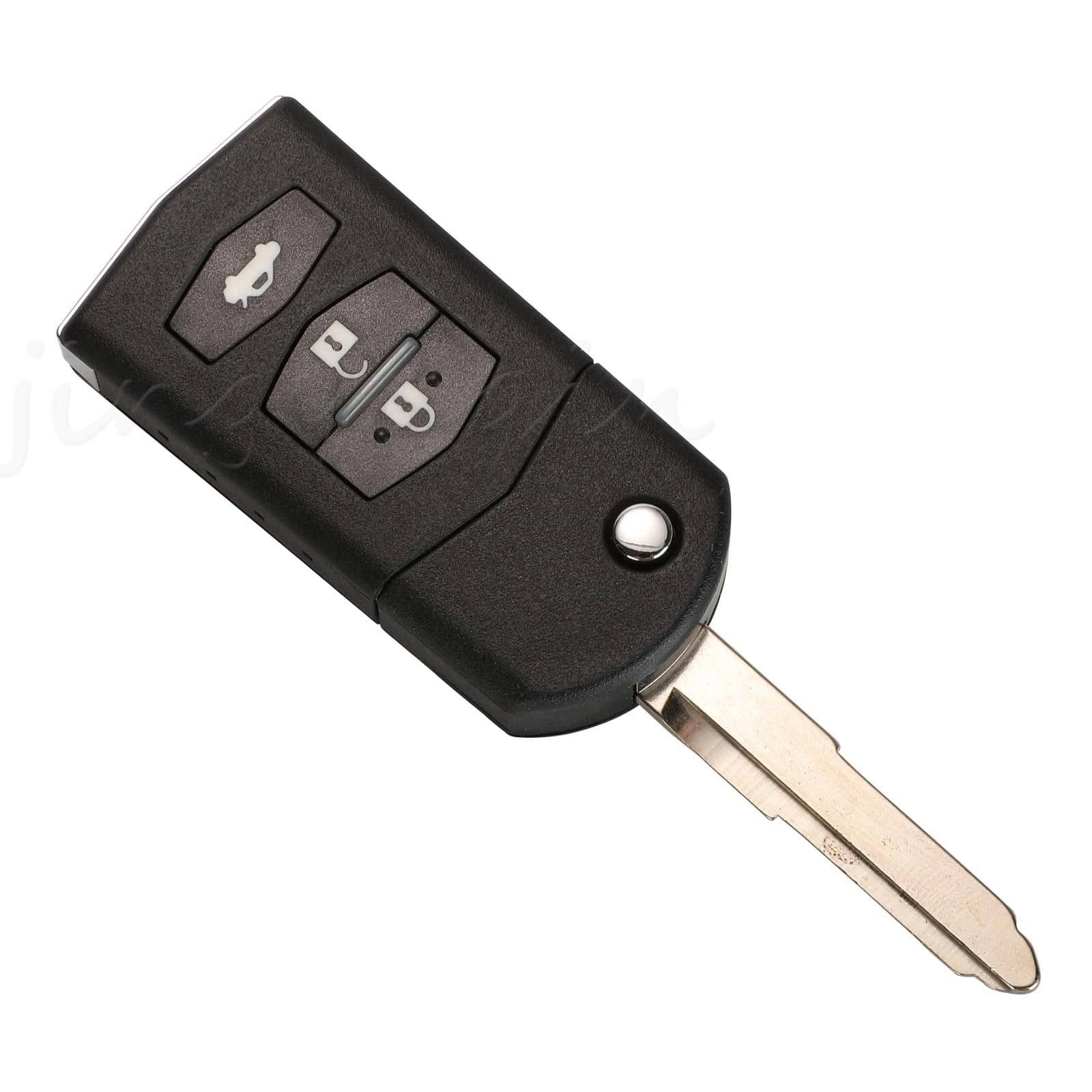 Jingyuqin 3BTN Flip Car Remote Key Fob priekš Mazda 5WK43449D ...